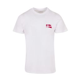 F4NT4STIC Shirt 'D&auml;nemark Flagge Denmark' Herren Gr&ouml;&szlig;e 4XL rot / wei&szlig;