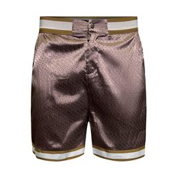 SikSilk Shorts Herren Gr&ouml;&szlig;e 35/36 braun / wei&szlig;