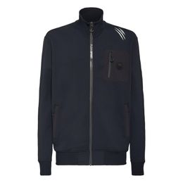 Plein Sport Sweatjacke 'Scratch' Herren Gr&ouml;&szlig;e XL schwarz / wollwei&szlig;