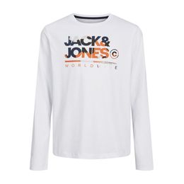 Jack & Jones Mini Shirt Jungen Gr&ouml;&szlig;e 116 orange / schwarz / wei&szlig;