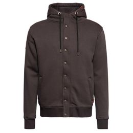King Kerosin Sweatjacke 'K.K. Adventure Gear' Herren Gr&ouml;&szlig;e 4XL braun