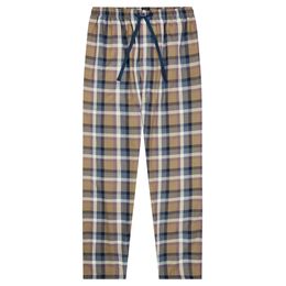 Schiesser Pyjamahose 'Mix + Relax' Herren Gr&ouml;&szlig;e XL beige / blau / schwarz