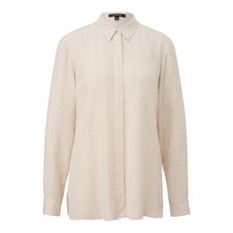 comma, COMMA Bluse Damen Gr&ouml;&szlig;e XS/S beige / wei&szlig;