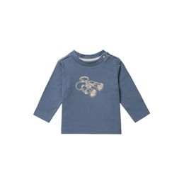 Noppies Shirt 'Biscoe' Jungen Gr&ouml;&szlig;e 80 beige / taubenblau