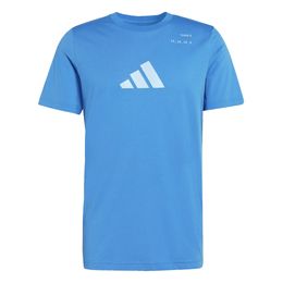 adidas Performance Funktionsshirt 'Tennis Category Graphic' Herren Gr&ouml;&szlig;e XXXL azur / pastellblau