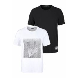 Bruno Banani T-Shirt Herren Gr&ouml;&szlig;e XXL schwarz / wei&szlig;