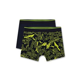 Sanetta Boxershorts Jungen Gr&ouml;&szlig;e 164 nachtblau / neongelb