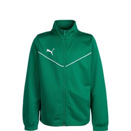 Puma Trainingsjacke 'TeamRise' Jungen Gr&ouml;&szlig;e 140 gr&uuml;n / wei&szlig;