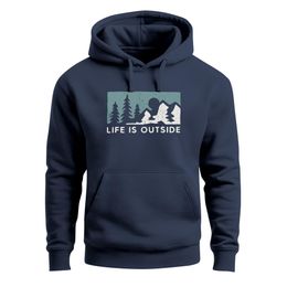 Neverless Sweatshirt 'Life is outside' Herren Gr&ouml;&szlig;e M navy
