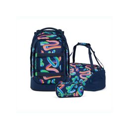 Satch Rucksack 'Pack Schulrucksack Set 3tlg' Jungen Gr&ouml;&szlig;e One Size marine / gr&uuml;n / rosa