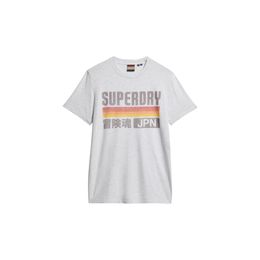 Superdry & Co T-Shirt 'Japan' Herren Gr&ouml;&szlig;e M wei&szlig;meliert