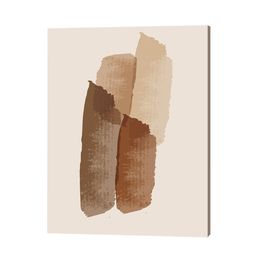 Liv Corday Bild 'Abstract Brown Composition' Herren Gr&ouml;&szlig;e 40x50 braun / hellbraun / wei&szlig;