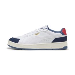 Puma Sneaker 'Court' Herren Gr&ouml;&szlig;e 48 marine / dunkelrot / wei&szlig;