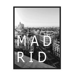 Liv Corday Wandschmuck 'Madrid' Herren Gr&ouml;&szlig;e 40x50 schwarz