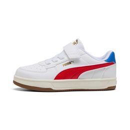 Puma Sneaker Jungen Gr&ouml;&szlig;e 34 blau / feuerrot / wei&szlig;