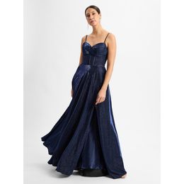 LUXUAR Fashion Abendkleid ' ' Damen Gr&ouml;&szlig;e 34 marine Winterkleid
