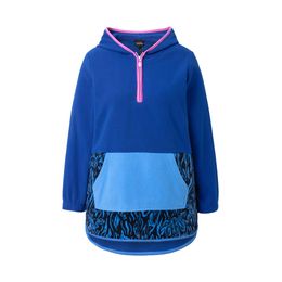 Ulla Popken Sweatshirt Damen Gr&ouml;&szlig;e L/XL blau / blue denim / hellpink / schwarz