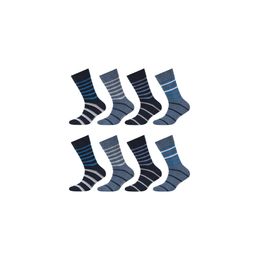 Camano Socken M&auml;dchen Gr&ouml;&szlig;e 31/34 rauchblau / himmelblau / dunkelblau / wei&szlig;