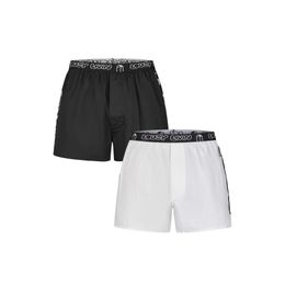 Lousy Livin Underwear Lousy Livin Boxershorts 'Lou' Herren Gr&ouml;&szlig;e S schwarz / wei&szlig;