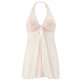 Lascana Neglig&eacute;e Damen Gr&ouml;&szlig;e 34 creme / rosa