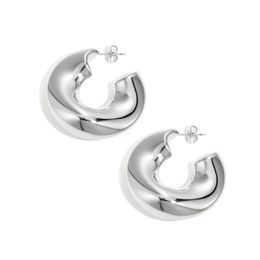 Cala Rose Ohrringe 'CHUNKY HOOP' Damen Gr&ouml;&szlig;e One Size silber