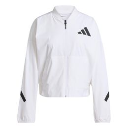 adidas Sportswear Funktionsjacke 'Z.N.E.' Damen Gr&ouml;&szlig;e S schwarz / wei&szlig;