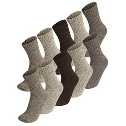 Normani Socken 'Extreme' Herren Gr&ouml;&szlig;e 43/46 braun / dunkelbraun / braunmeliert