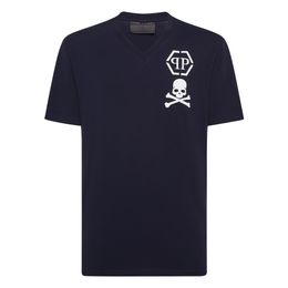 Philipp Plein T-Shirt 'Skull' Herren Gr&ouml;&szlig;e S navy / wei&szlig;