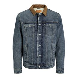 Jack & Jones Jack & Jones Jacke 'JJIJEAN' Herren Gr&ouml;&szlig;e L blue denim / cognac