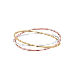 Elli Premium Armband Armreif Damen Gr&ouml;&szlig;e 19 gold / rosegold / silber