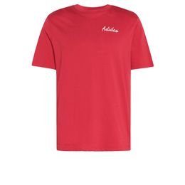 adidas Sportswear T-Shirt 'NOVELTY BOWL' Herren Gr&ouml;&szlig;e L rot / wei&szlig;