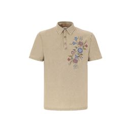 Distretto12 Poloshirt 'Lorca' Herren Gr&ouml;&szlig;e M beige / blau / rot