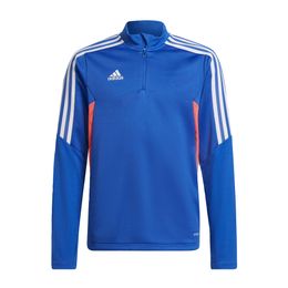 adidas Performance Sportsweatshirt 'Condivo 22 Predator' Jungen Gr&ouml;&szlig;e 164 blau / melone / wei&szlig;