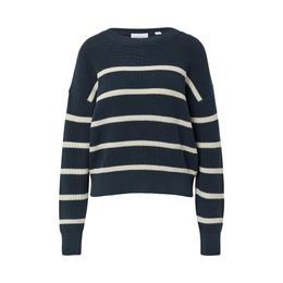 comma, COMMA Pullover Damen Gr&ouml;&szlig;e L navy / wei&szlig;