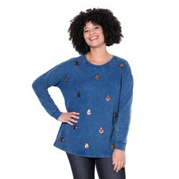 Angel of Style Sweatshirt Damen Gr&ouml;&szlig;e 6XL dunkelblau / braun