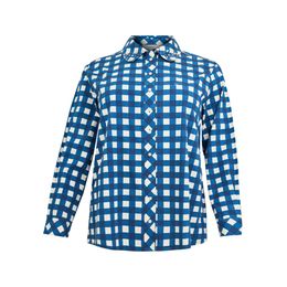 Yoek Bluse Damen Gr&ouml;&szlig;e M/L blau / wei&szlig;