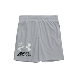 Under Armour Sporthose Jungen Gr&ouml;&szlig;e 140/152 grau / schwarz / wei&szlig;