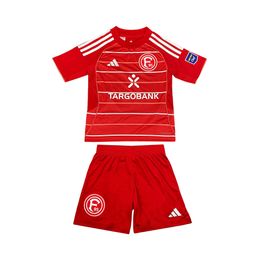 adidas Performance Sportanzug Jungen Gr&ouml;&szlig;e 98 rot / wei&szlig;