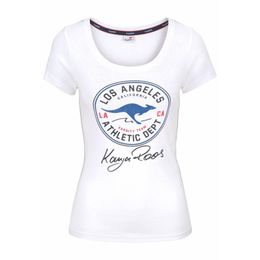 Kangaroos T-Shirt Damen Gr&ouml;&szlig;e L rauchblau / schwarz / wei&szlig;