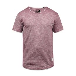 !Solid Shirt 'Rigos' Herren Gr&ouml;&szlig;e M rot / wei&szlig;
