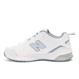 New Balance Sneaker '608v5'. Damen Gr&ouml;&szlig;e 40 hellblau / grau / wei&szlig;