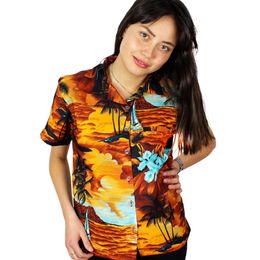 King Kameha Bluse 'Surf' Damen Gr&ouml;&szlig;e 4XL braun