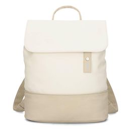 Zwei Rucksack 'Jana' Damen Gr&ouml;&szlig;e One Size beige / creme