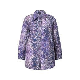 Ulla Popken Bluse Damen Gr&ouml;&szlig;e 4XL/5XL lila / mauve / violettblau / helllila