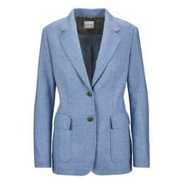 Madeleine Mode Madeleine Blazer Damen Gr&ouml;&szlig;e 48 rauchblau / hellgrau