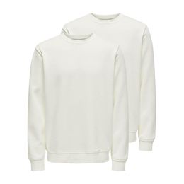 Only & Sons Only & Sons Sweatshirt 'Connor' Herren Gr&ouml;&szlig;e XXL offwhite