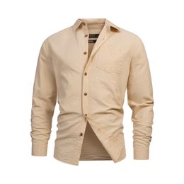 INDICODE Jeans Hemd 'Caix' Herren Gr&ouml;&szlig;e XXL beige