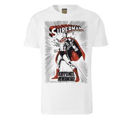 logoshirt T-Shirt 'Superman Kryptonite' Damen Gr&ouml;&szlig;e XXL wei&szlig;