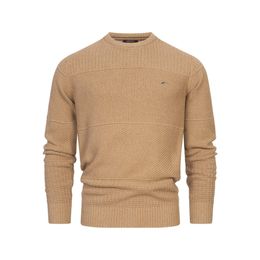 INDICODE Jeans Pullover ' Justice ' Herren Gr&ouml;&szlig;e M beige / blau