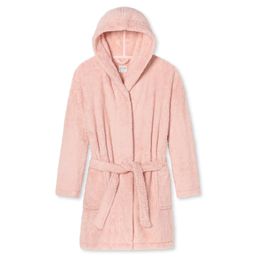 Schiesser Bademantel lang 'Teddy Fleece' Damen Gr&ouml;&szlig;e XL rosa